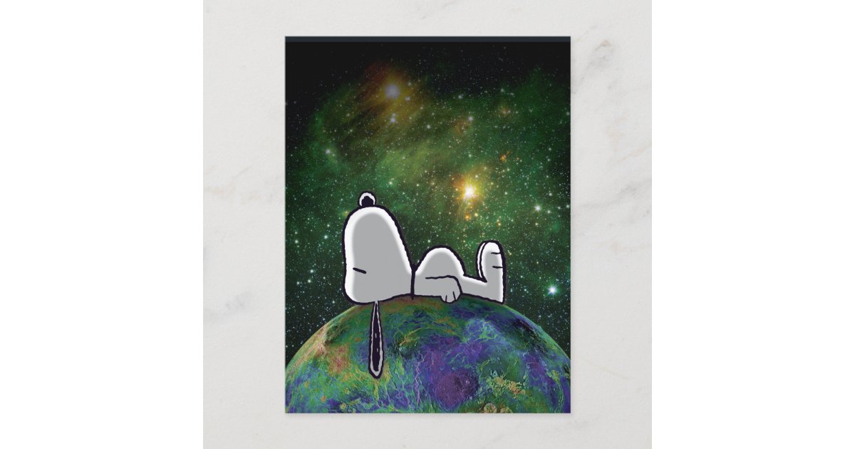 Peanuts | Snoopy Spaced Out Postcard | Zazzle