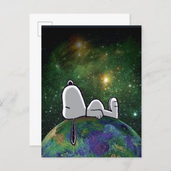 Peanuts | Snoopy Spaced Out Postcard | Zazzle