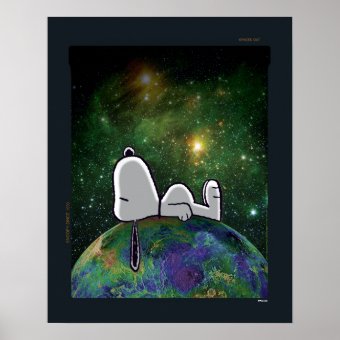 Peanuts | Snoopy Spaced Out Poster | Zazzle