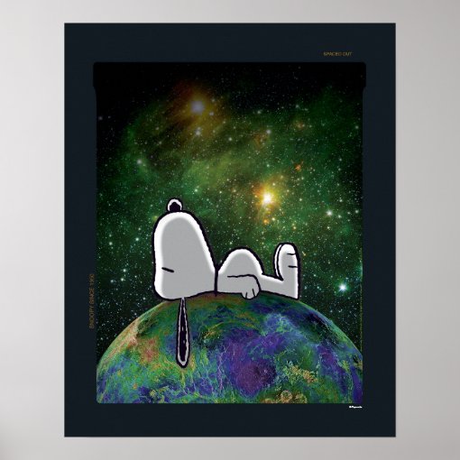 Peanuts | Snoopy Spaced Out Poster | Zazzle