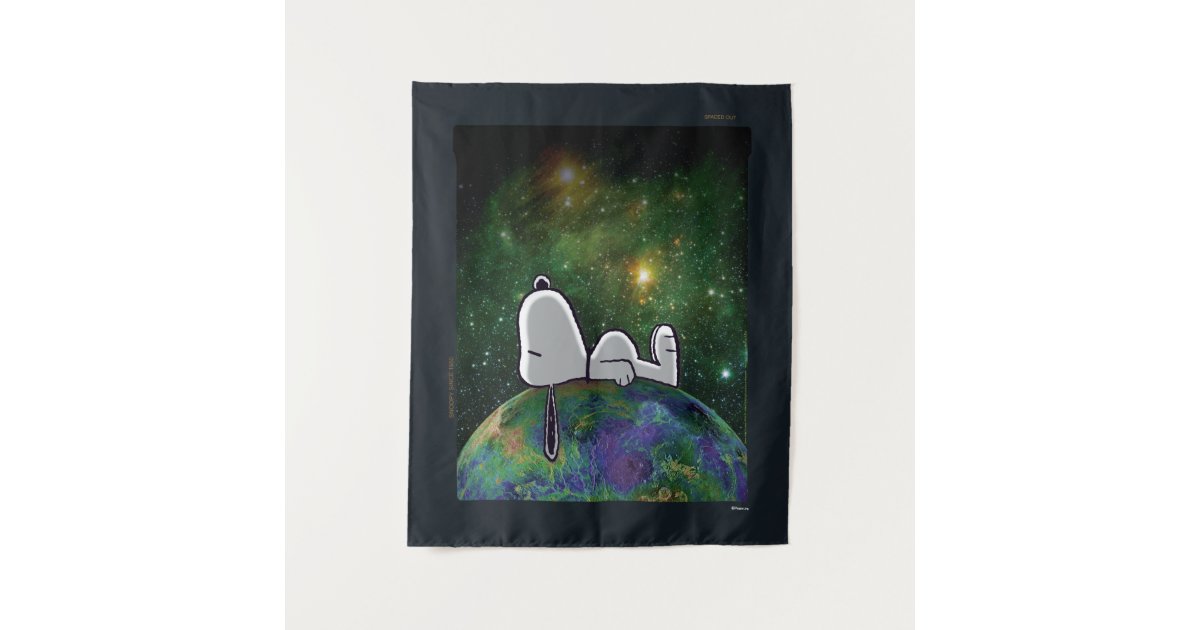 Peanuts | Snoopy Spaced Out Tapestry | Zazzle