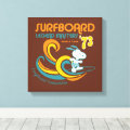 Peanuts | Snoopy Surfboard Longboard Competition Canvas Print | Zazzle