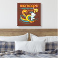 Peanuts | Snoopy Surfboard Longboard Competition Canvas Print | Zazzle