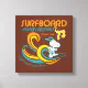 Peanuts | Snoopy Surfboard Longboard Competition Canvas Print | Zazzle