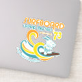 Peanuts | Snoopy Surfboard Longboard Competition Sticker | Zazzle