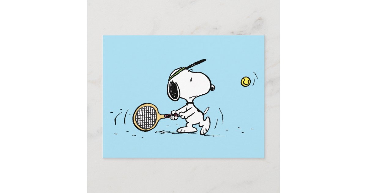 Peanuts | Snoopy Tennis Player Postcard | Zazzle