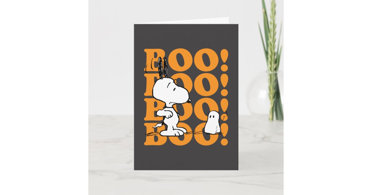 Peanuts | Snoopy & the Boos Holiday Card | Zazzle