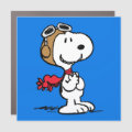 Peanuts | Snoopy The Flying Ace Car Magnet | Zazzle