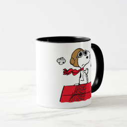 Peanuts | Snoopy the Flying Ace Mug | Zazzle