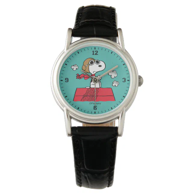 Peanuts | Snoopy the Flying Ace Watch | Zazzle