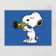 Peanuts | Snoopy Trumpet Player Postcard | Zazzle