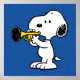 Peanuts | Snoopy Trumpet Player Poster | Zazzle