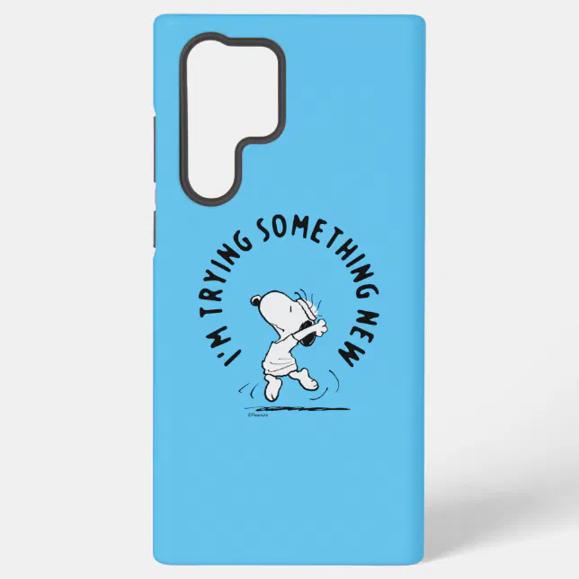 Peanuts | Snoopy Trying Something New Samsung Galaxy Case | Zazzle