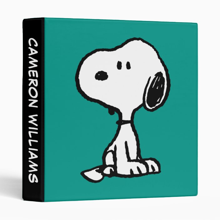 Peanuts | Snoopy Turns 3 Ring Binder | Zazzle.com