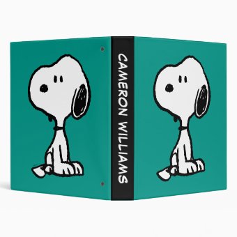 Peanuts | Snoopy Turns 3 Ring Binder | Zazzle