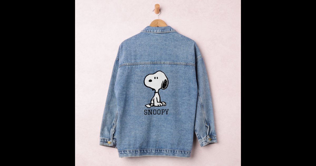 Peanuts | Snoopy Turns Denim Jacket | Zazzle