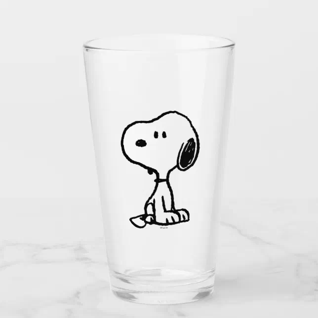 Peanuts | Snoopy Turns Glass | Zazzle