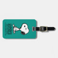 Peanuts | Snoopy Turns Luggage Tag | Zazzle