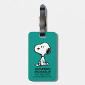 Peanuts | Snoopy Turns Luggage Tag | Zazzle