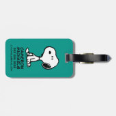 Peanuts | Snoopy Turns Luggage Tag | Zazzle