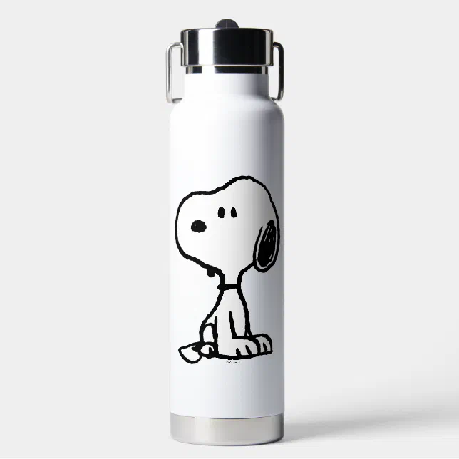 Peanuts | Snoopy Turns Water Bottle | Zazzle