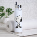 Peanuts | Snoopy Turns Water Bottle | Zazzle