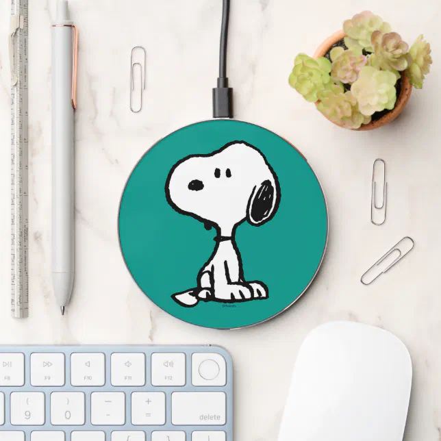 Peanuts | Snoopy Turns Wireless Charger | Zazzle