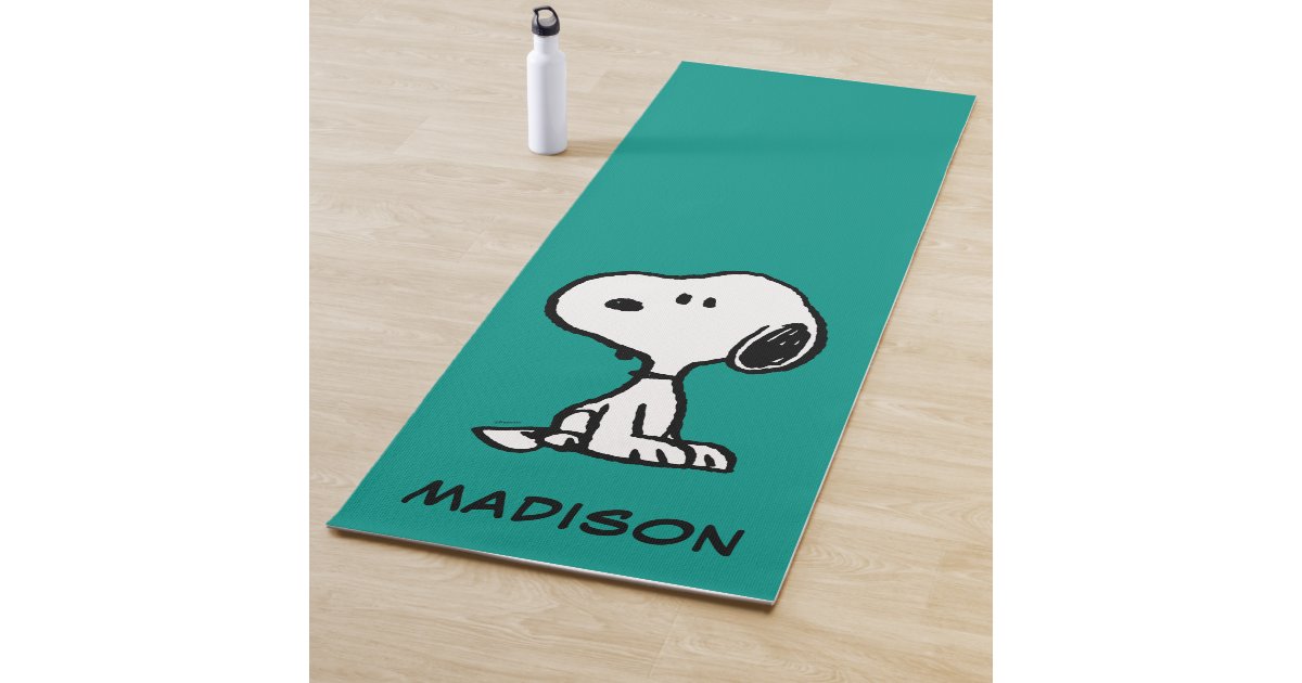 Peanuts | Snoopy Turns Yoga Mat | Zazzle