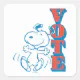 Peanuts | Snoopy - Vote Square Sticker | Zazzle