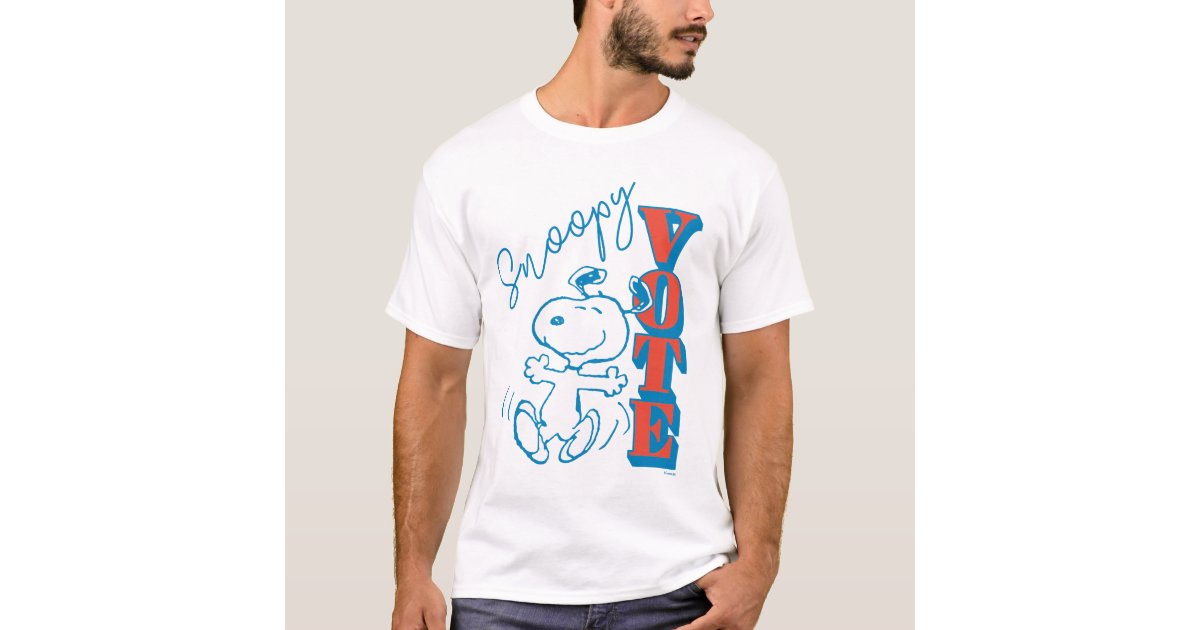 Peanuts | Snoopy - Vote T-Shirt | Zazzle