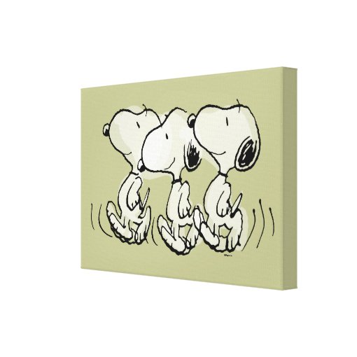 Peanuts | Snoopy Walking Tall Canvas Print | Zazzle
