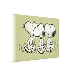 Peanuts | Snoopy Walking Tall Canvas Print | Zazzle