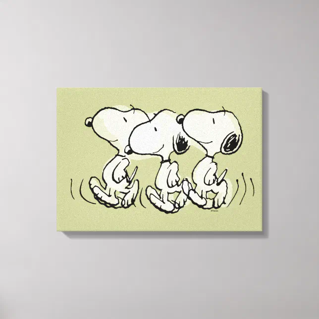 Peanuts | Snoopy Walking Tall Canvas Print | Zazzle