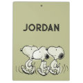 Peanuts | Snoopy Walking Tall Clipboard | Zazzle