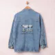 Peanuts | Snoopy Walking Tall Denim Jacket | Zazzle