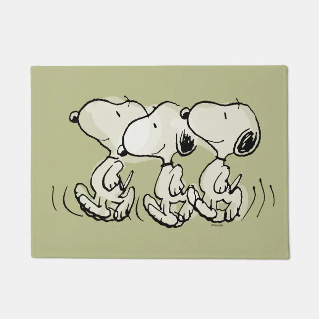 Peanuts | Snoopy Walking Tall Doormat | Zazzle