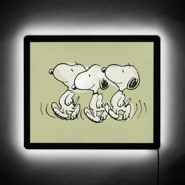 Peanuts | Snoopy Walking Tall LED Sign | Zazzle