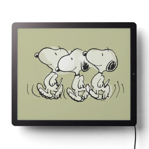 Peanuts | Snoopy Walking Tall LED Sign | Zazzle