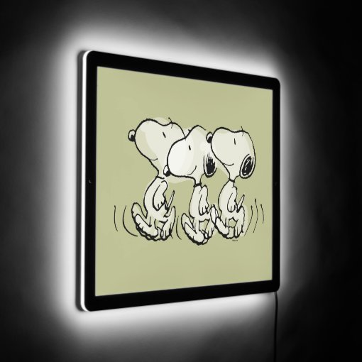 Peanuts | Snoopy Walking Tall LED Sign | Zazzle