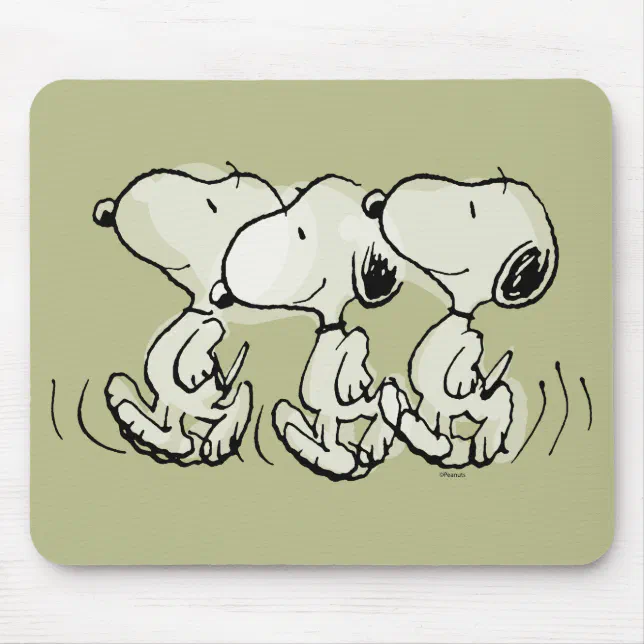 Peanuts | Snoopy Walking Tall Mouse Pad | Zazzle