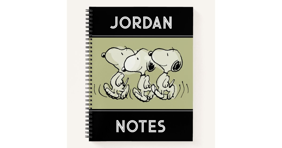 Peanuts | Snoopy Walking Tall Notebook | Zazzle