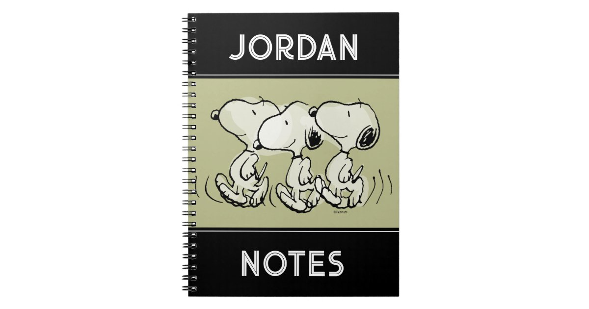 Peanuts | Snoopy Walking Tall Notebook | Zazzle