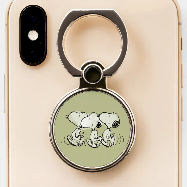 Peanuts | Snoopy Walking Tall Phone Ring Stand | Zazzle