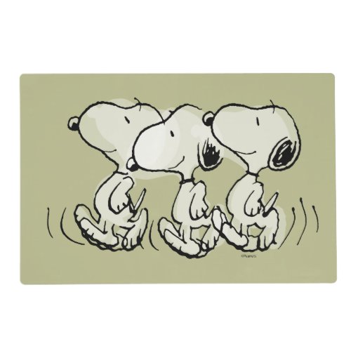 Peanuts | Snoopy Walking Tall Placemat | Zazzle