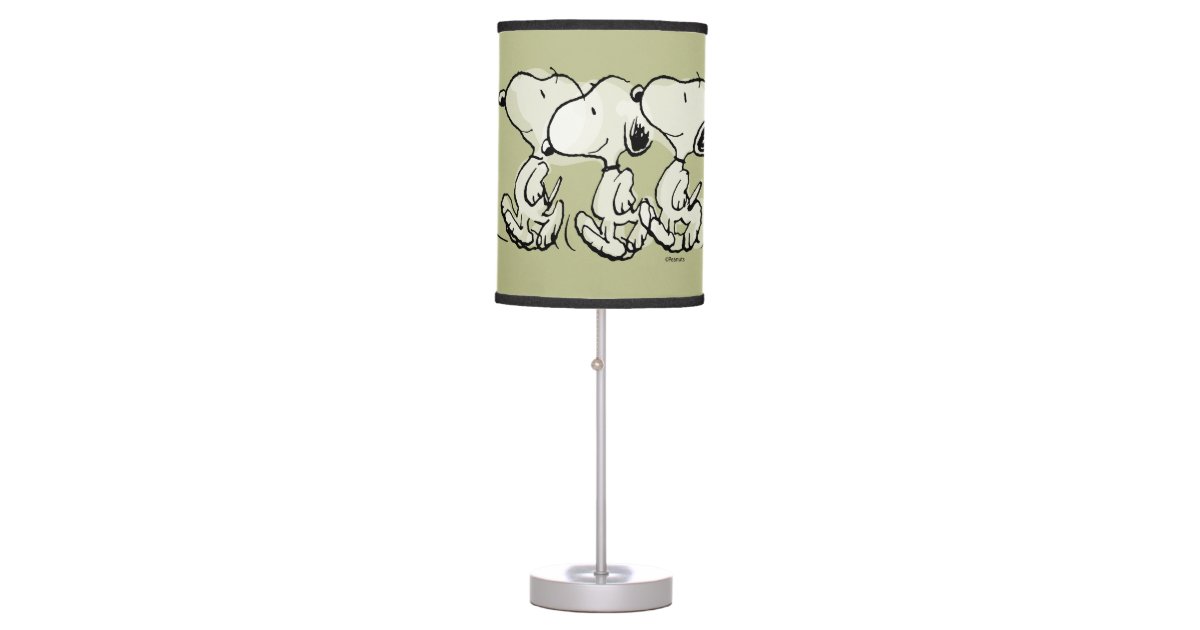 Peanuts | Snoopy Walking Tall Table Lamp | Zazzle