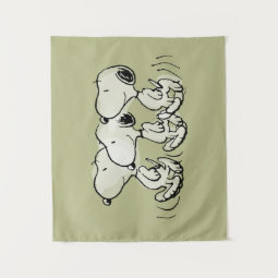 Peanuts | Snoopy Walking Tall Tapestry | Zazzle