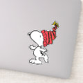 Peanuts | Snoopy Winter Beanie Cap Sticker | Zazzle