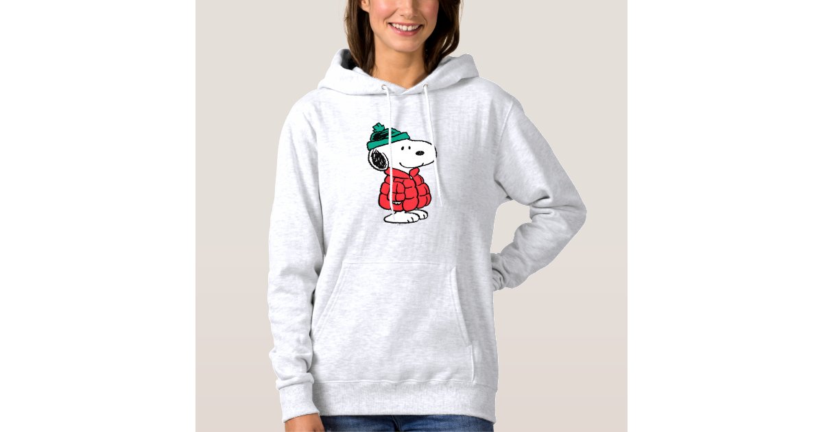 Peanuts | Snoopy Winter Coat & Hat Hoodie | Zazzle