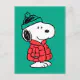Peanuts | Snoopy Winter Coat & Hat Postcard | Zazzle