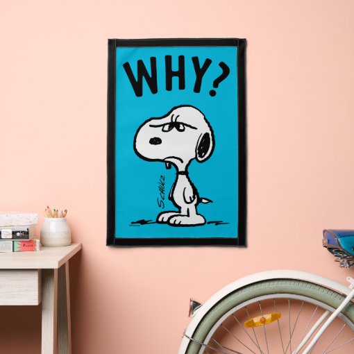 Peanuts | Snoopy Wonders Why? Pennant | Zazzle